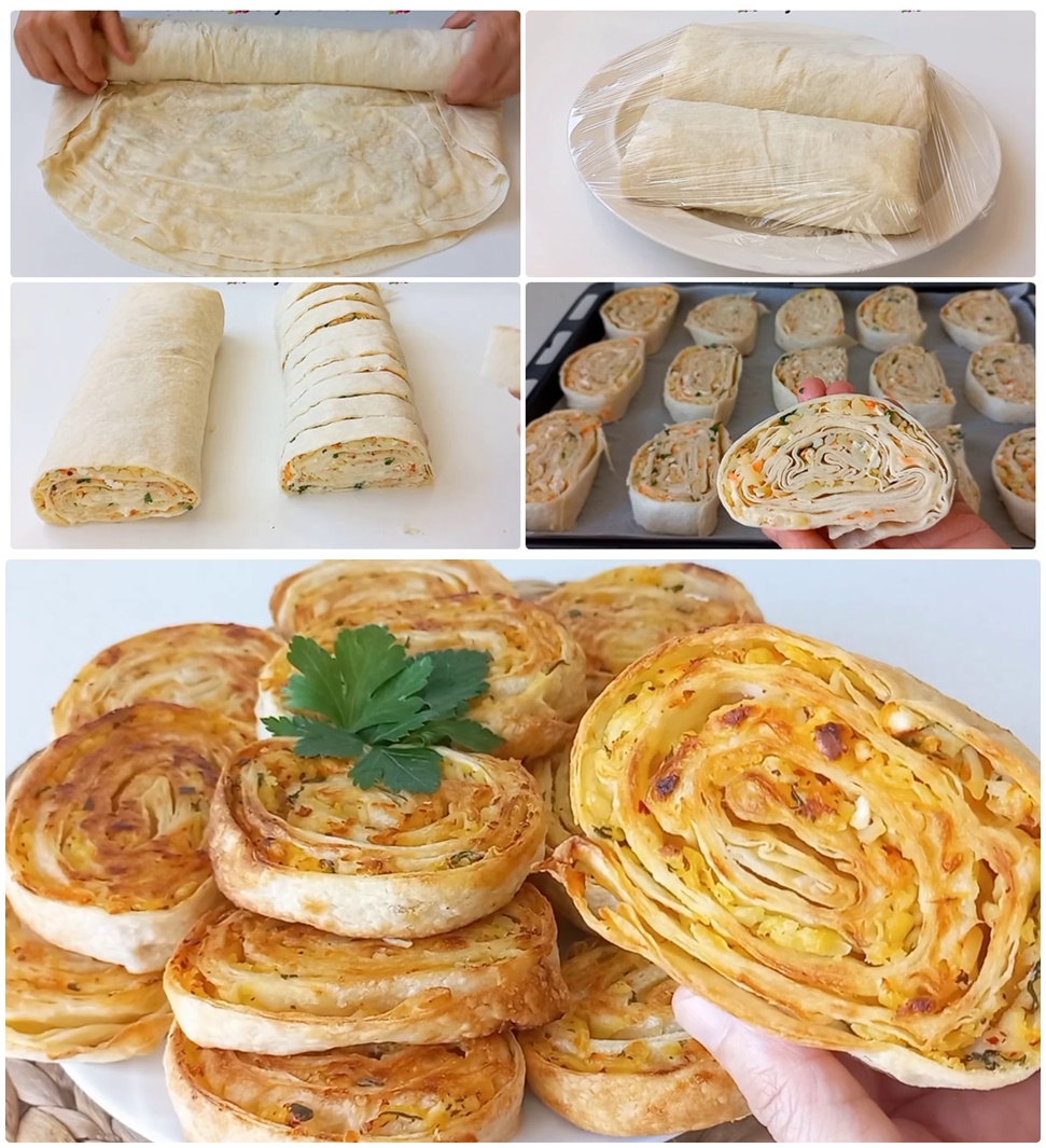 Bu Böreği Buzluğa At Misafir Gelince Pişir Patatesli Rulo Börek Tarifi ...