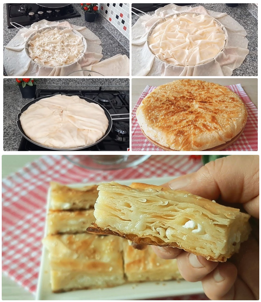 Katları Tek Tek Sayılan Tavada Peynirli Börek Tarifi | Nefis Lezzetler ...